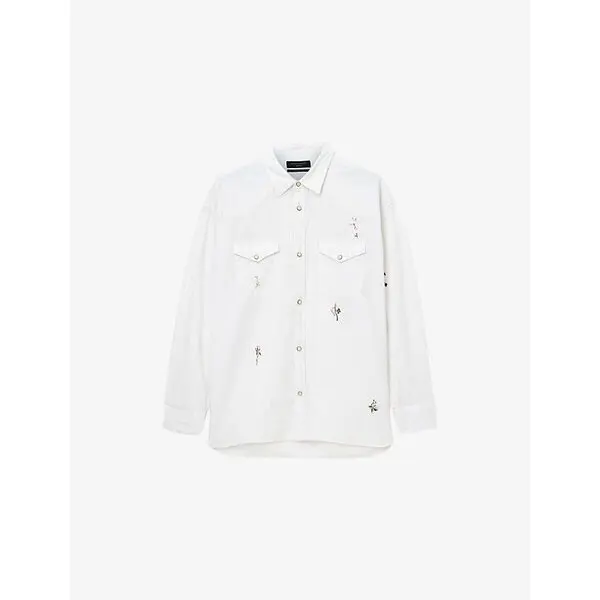 ALLSAINTS Portman Chest-pocket Cotton Shirt - Off White