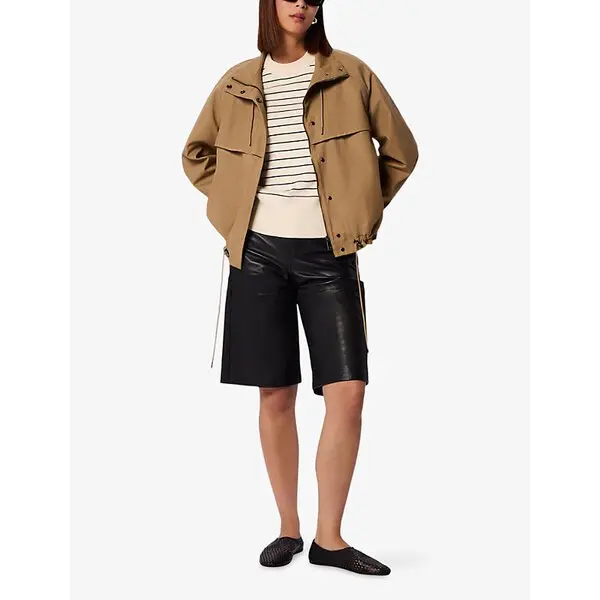 Whistles Striped Relaxed-fit Knitted Jumper - Cream