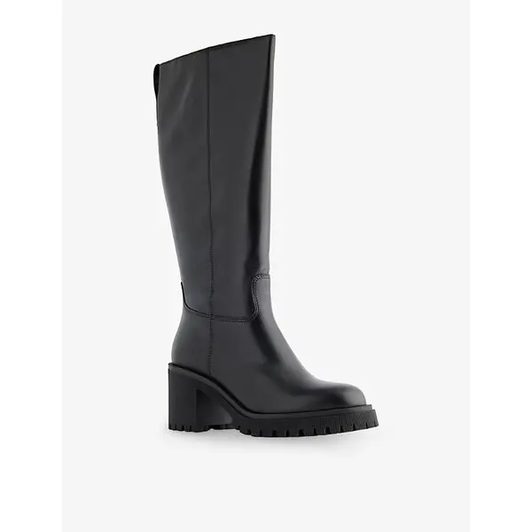 Carvela Mega Leather Heeled Knee-high Boots