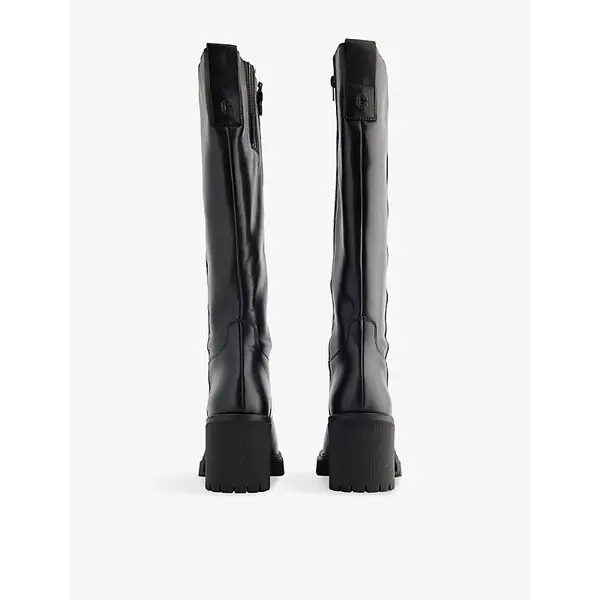 Carvela Mega Leather Heeled Knee-high Boots