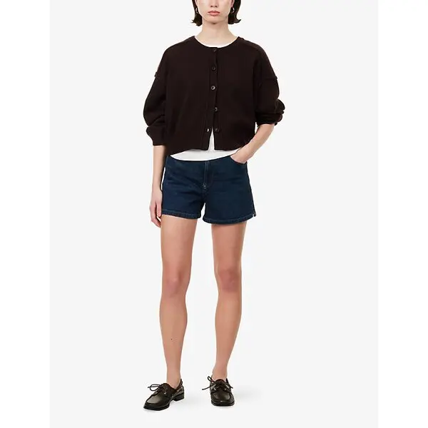 Paige Dani A-line Denim Shorts - Visage