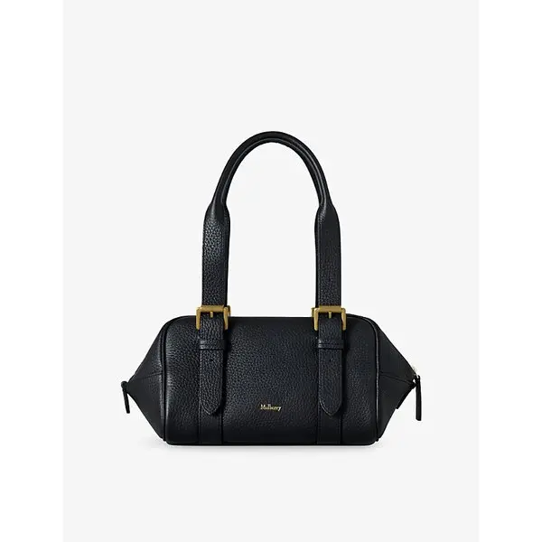Mulberry Small Leather Boston Tote Bag - Black