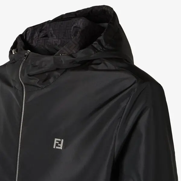 Fendi Ff Logo Tech Fabric Blouson