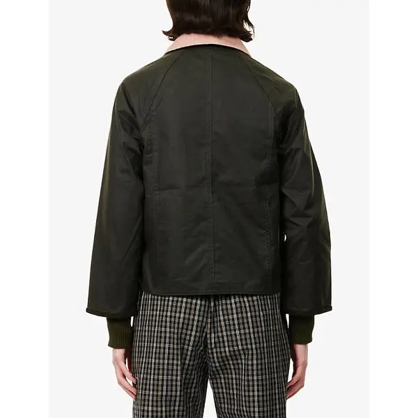 Barbour Beadnell Cropped Waxed-cotton Jacket