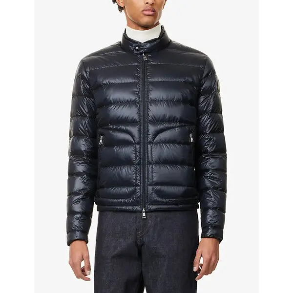 Moncler Acorus Short Shell-down Jacket - Blue