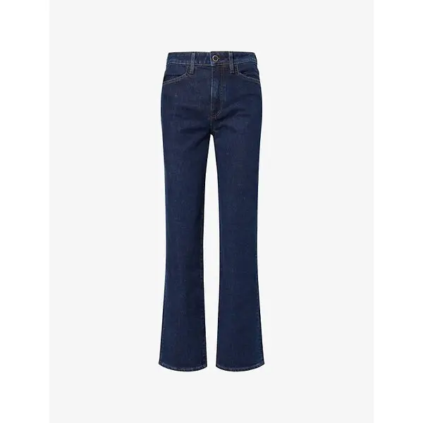 Paige Stevie High-rise Straight-leg Denim Jeans - Ballast