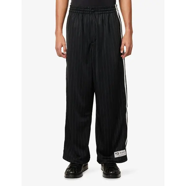 Y3 Logo-print Basketball Woven Jogging Bottoms