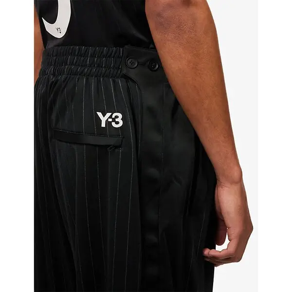 Y3 Logo-print Basketball Woven Jogging Bottoms