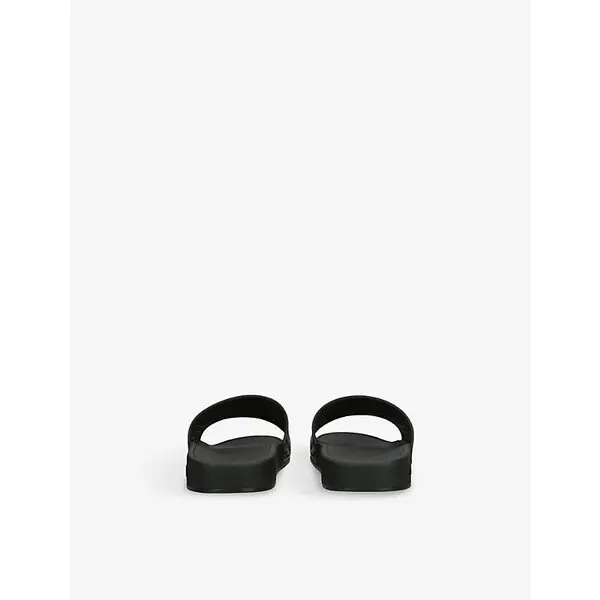 Amiri Logo Rubber Slides - Black