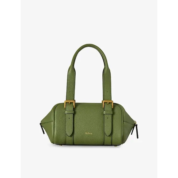 Mulberry Small Leather Boston Tote Bag - Fern