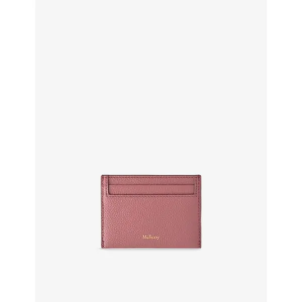 Mulberry Credit Card Slip Leather Card Holder - Pink Scrumpy