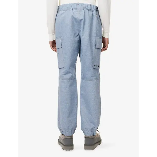 Moncler Patch-pocket Chambray Cotton Trousers