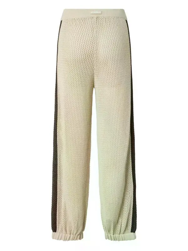 Pinko Striped Track Pants With Mesh Detailing