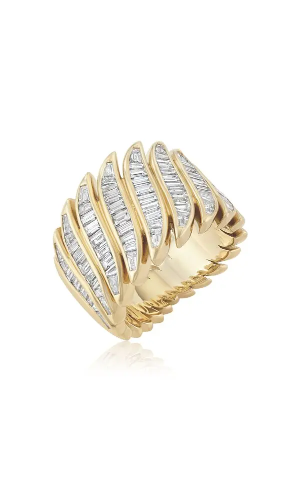ISABEL DELGADO Stephanie Baguette Ring - Yellow