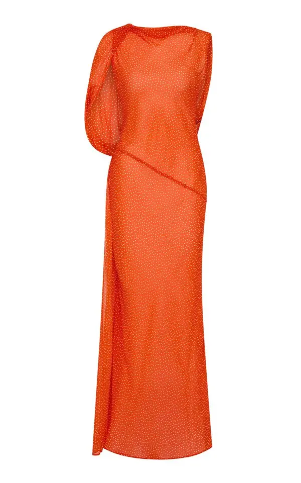 ROAME Cape Sleeve Maxi Gown - Orange