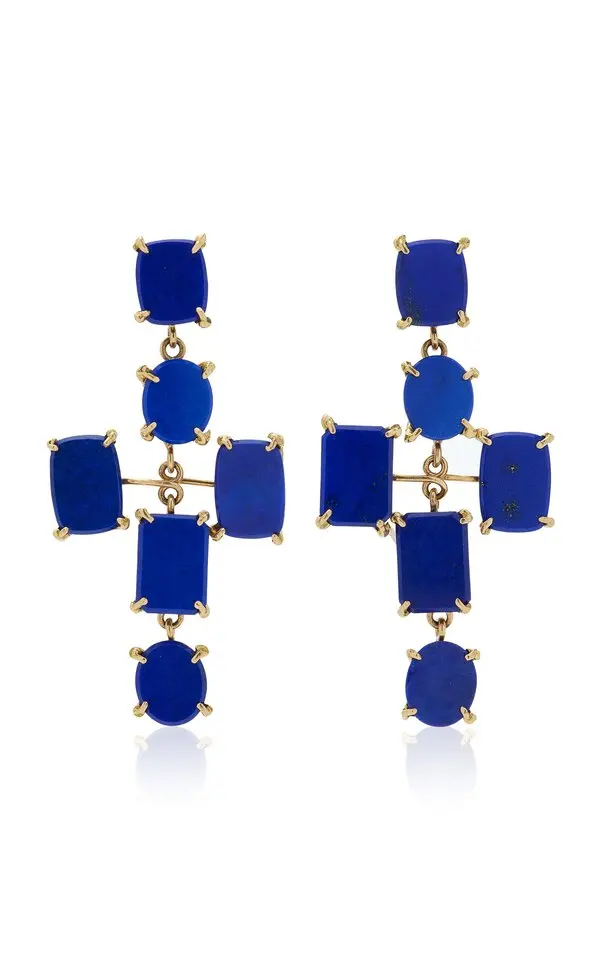 LISA EISNER Dawn Sky Chandelier Earrings - Blue
