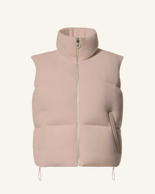 Perfect Moment Wool & Cashmere Down Gilet - Pink