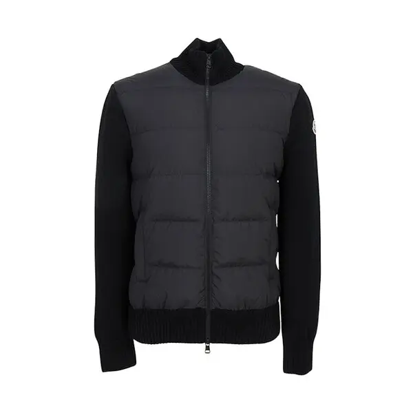 Moncler Zip-up Cardigan - Black