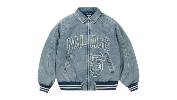 PALACE San Francisco Giants Denim Varsity Jacket