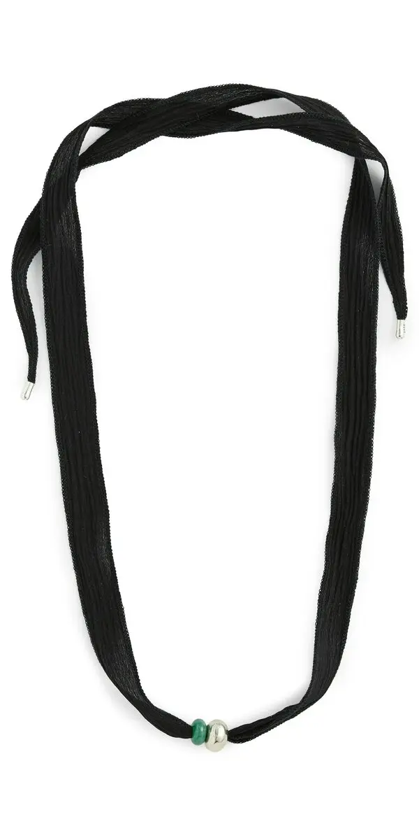 Shashi Kate Silk Ribbon Tie - Black