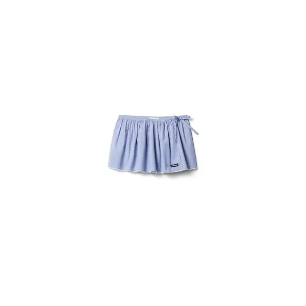 Miu Miu Gingham Check Miniskirt