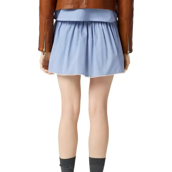 Miu Miu Gingham Check Miniskirt