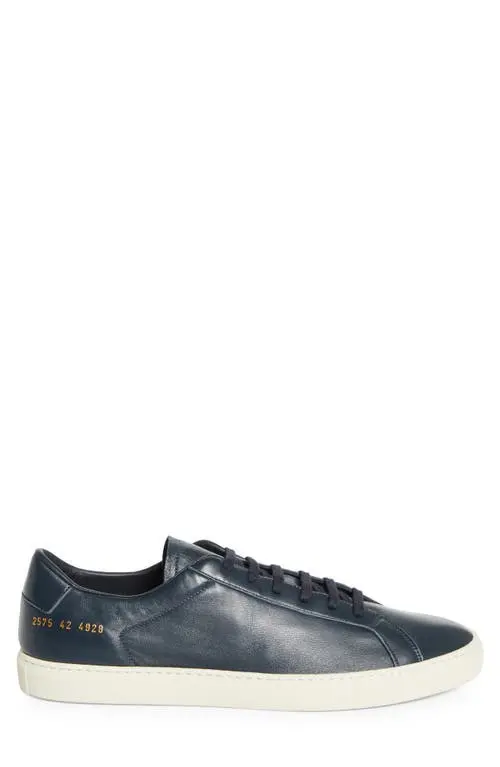 COMMON PROJECTS Achilles Slim Premium Sneakers - Navy