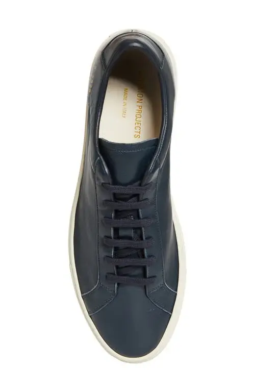 COMMON PROJECTS Achilles Slim Premium Sneakers - Navy