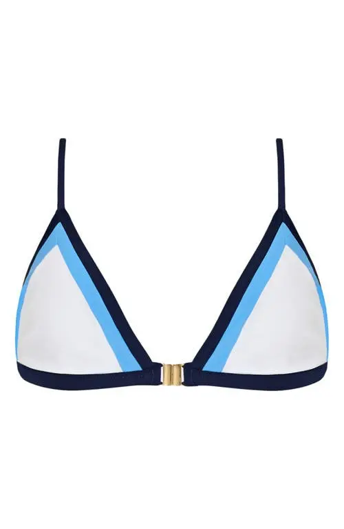 MILLY Positano Colorblock Bikini Top