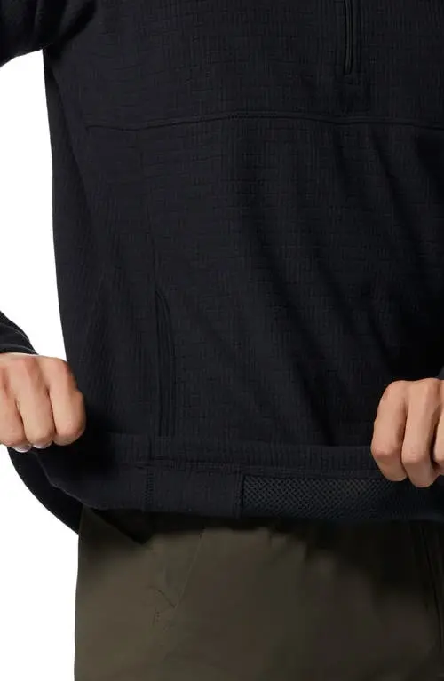 Mountain Hardwear Summit Grid Fleece Hoodie - Black