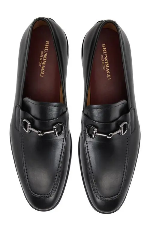 Bruno Magli Pasquale Bit Loafer - Black Calf