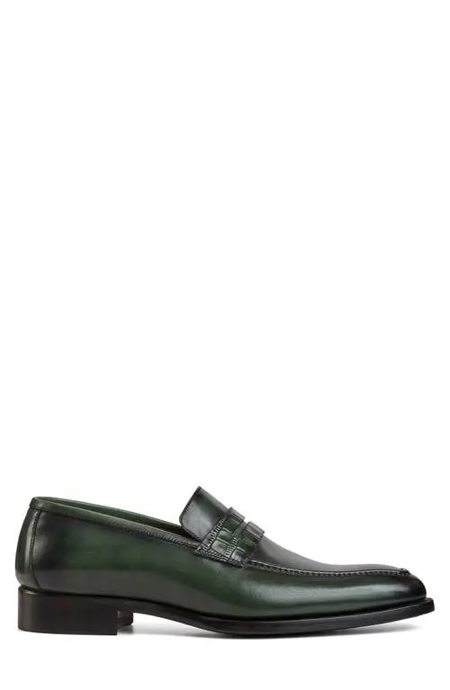 Bruno Magli Emilio Penny Loafer - Green Croc