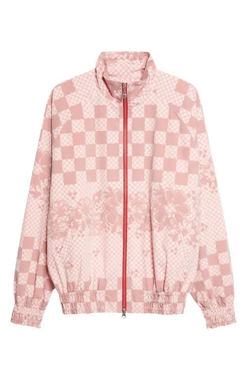 PAOLINA RUSSO Shirred Track Jacket - Red/white