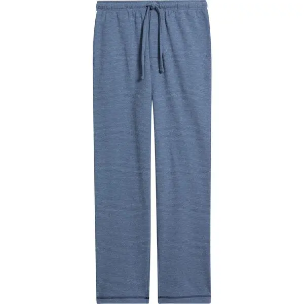 Majestic International Coastal Textured Lounge Pants - Heather Blue
