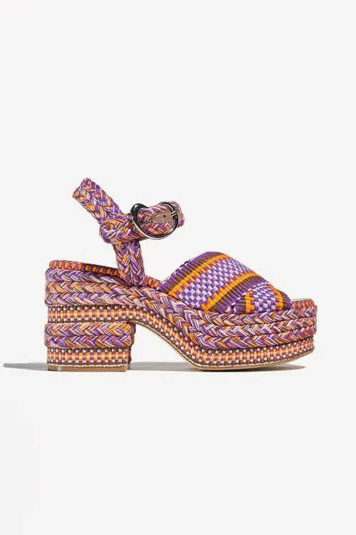 AMAMBAIH Gala High Platform Sandals - Orange