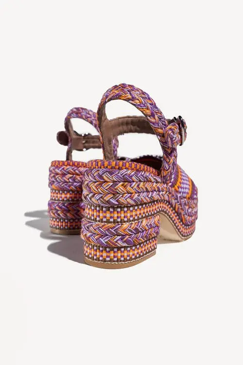 AMAMBAIH Gala High Platform Sandals - Orange