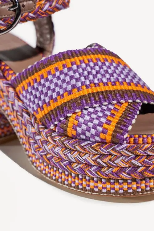 AMAMBAIH Gala High Platform Sandals - Orange