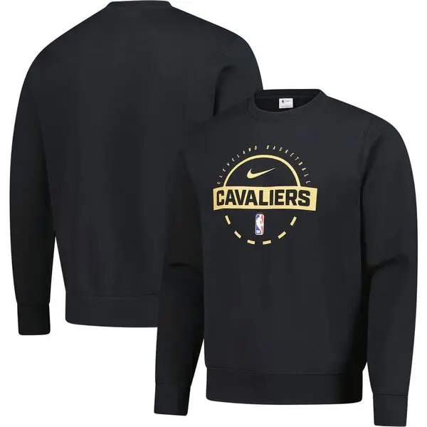 Nike Cleveland Cavaliers 2025/26 Authentic Practice Club Sweatshirt - Black