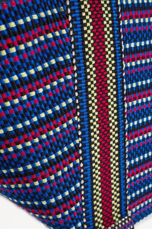 AMAMBAIH Chulo Large Woven Tote Bag With Fringe Detail