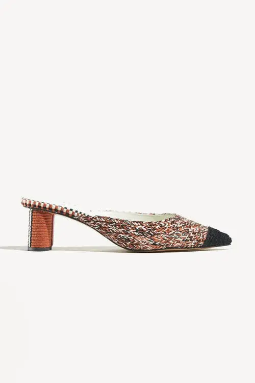 AMAMBAIH Ines Braided Pointed-toe Mules