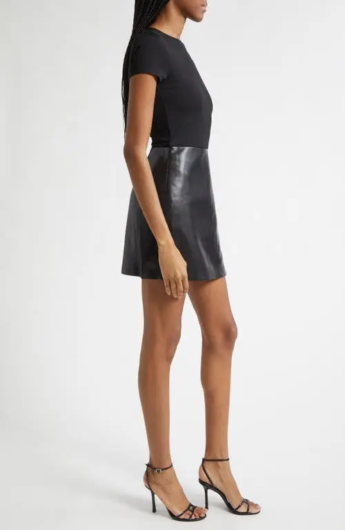 Alice + Olivia Sabine Mixed Media Minidress