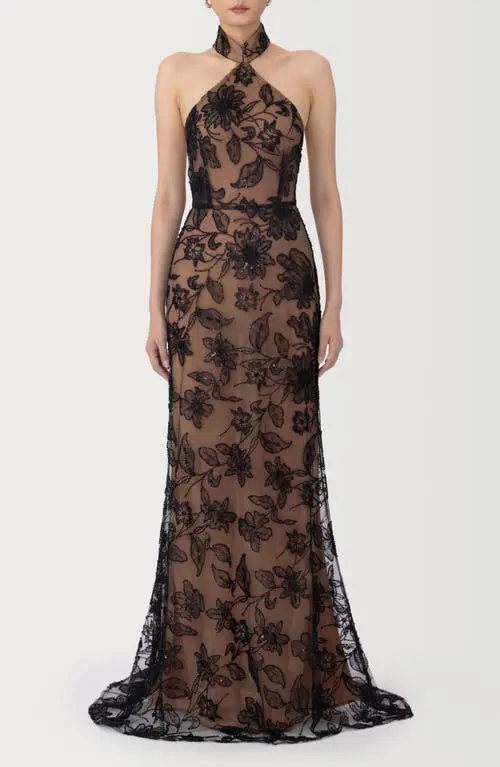 SAU LEE Adelaide Beaded Gown