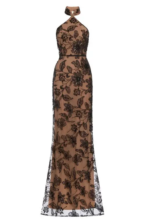 SAU LEE Adelaide Beaded Gown