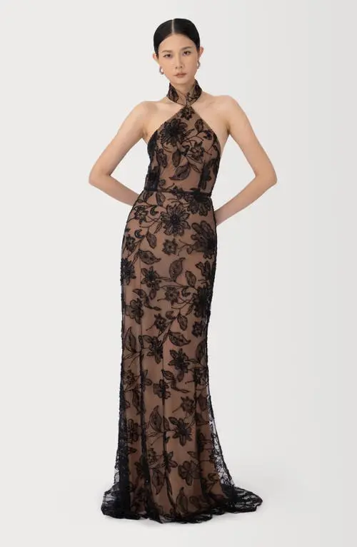 SAU LEE Adelaide Beaded Gown