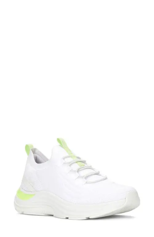 Keds® Bliss Knit Slip-on Sneakers - White/neon Lime Green