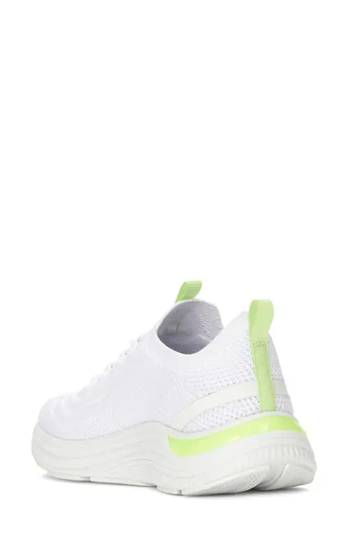 Keds® Bliss Knit Slip-on Sneakers - White/neon Lime Green