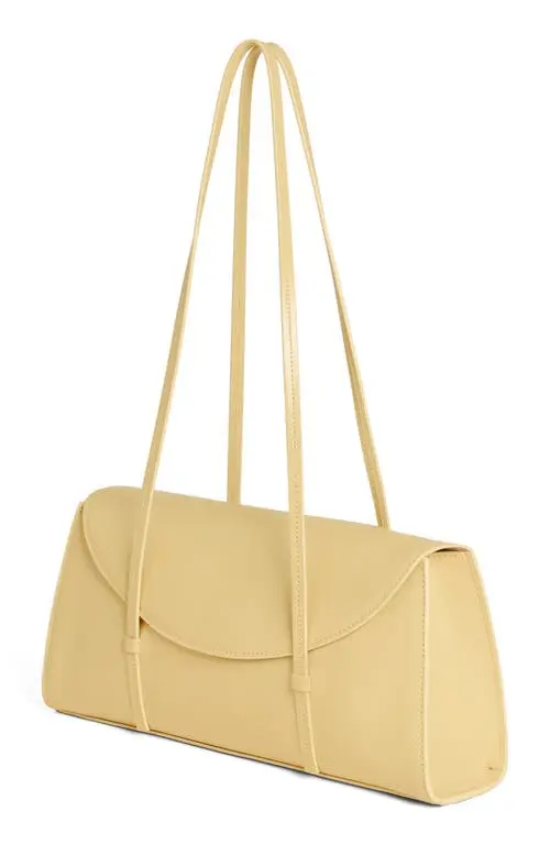 REFORMATION Elena Leather Shoulder Bag - Lemon Custard Leather