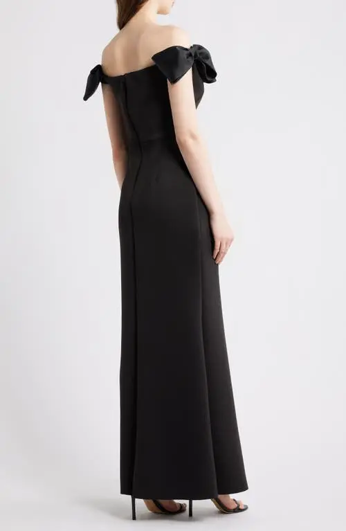 Eliza J Off-the-shoulder Bow Gown