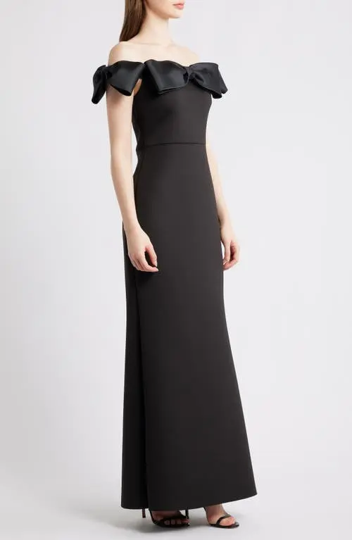 Eliza J Off-the-shoulder Bow Gown