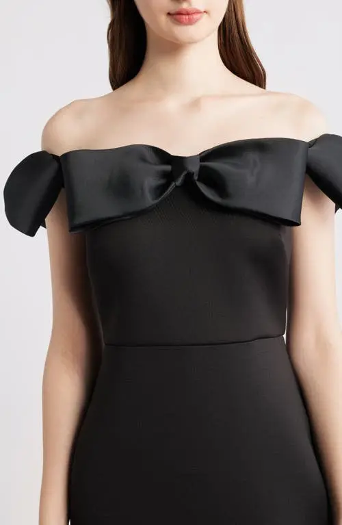 Eliza J Off-the-shoulder Bow Gown